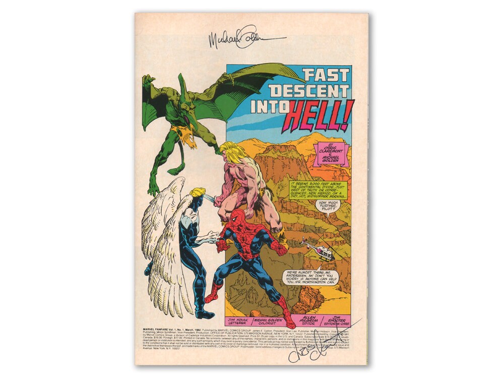 Autographed 1st Issue Marvel Comics Signed Collectible - Etsy