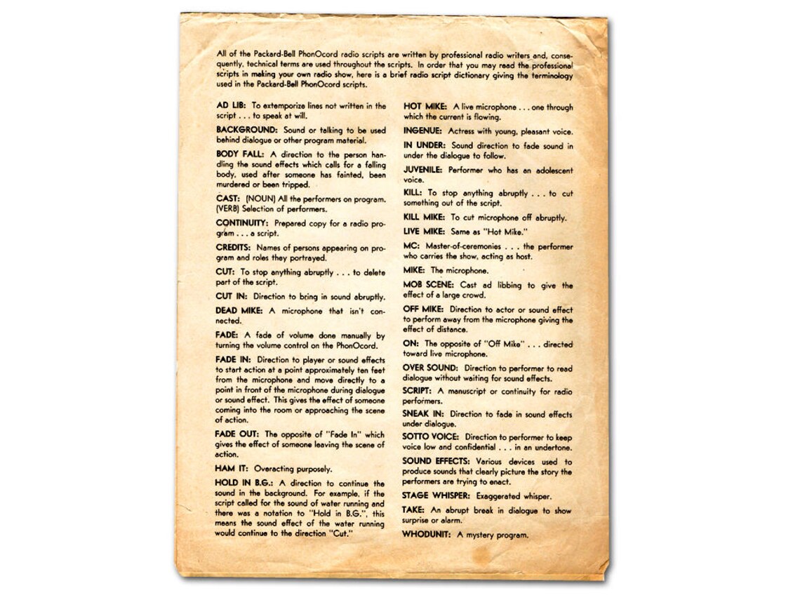 Vintage Radio Script, Home Recording, Packard-bell, Vintage Advertising ...