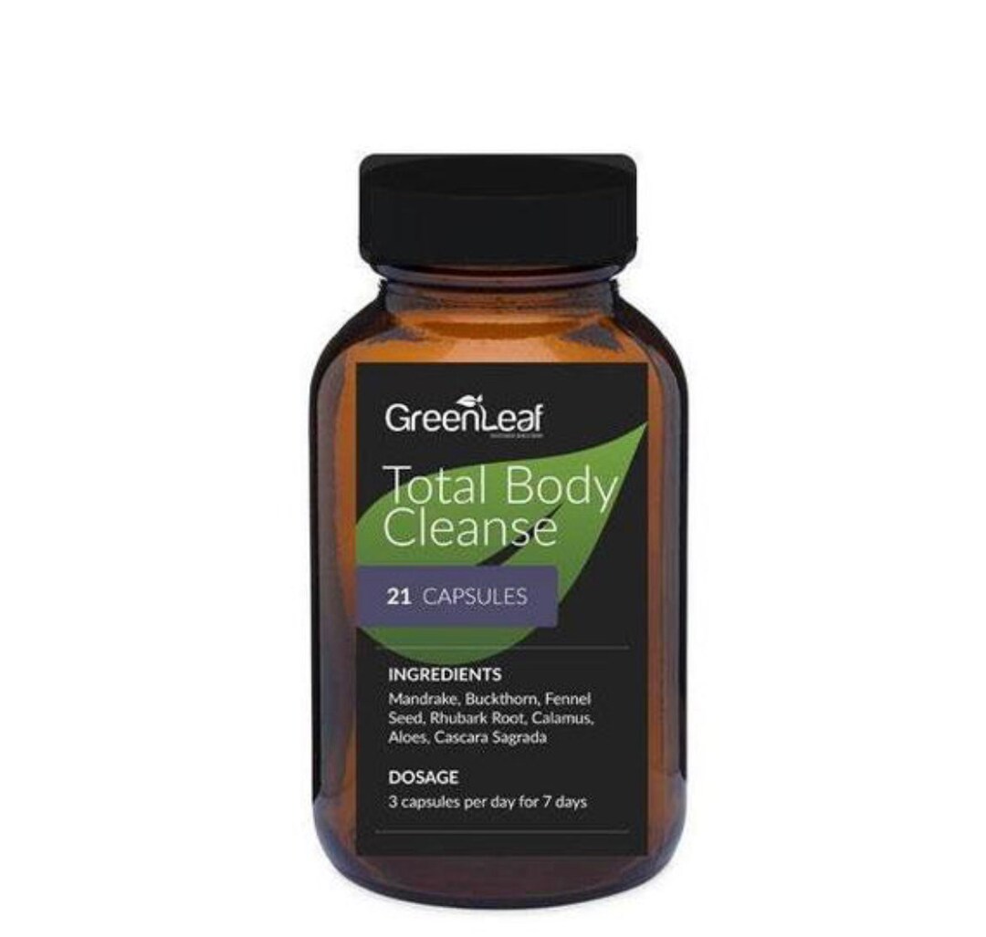 7 Day Detox/ Jamaican Herb/alkaline-colon Cleanse- 14 Capsules /total ...
