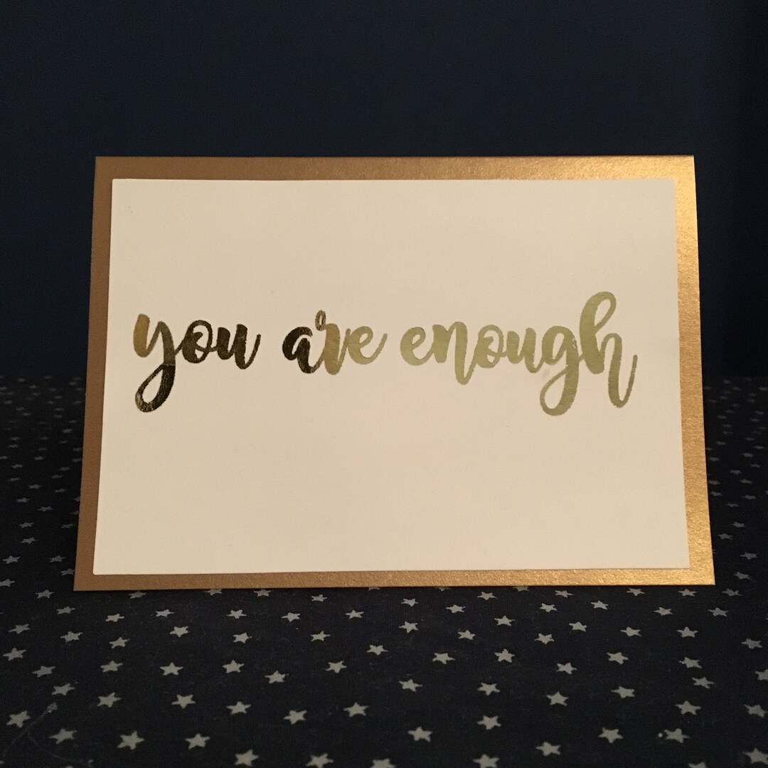 You Are Enough Card - Etsy UK