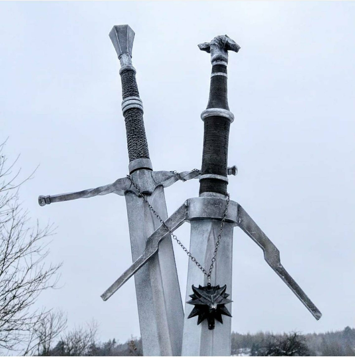 Witcher Inspired LARP and Cosplay Foam Swords With Scabbard - Etsy