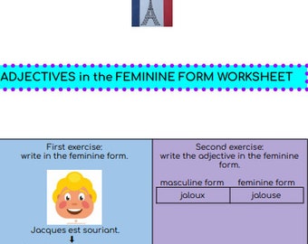 French Adjectives | Etsy