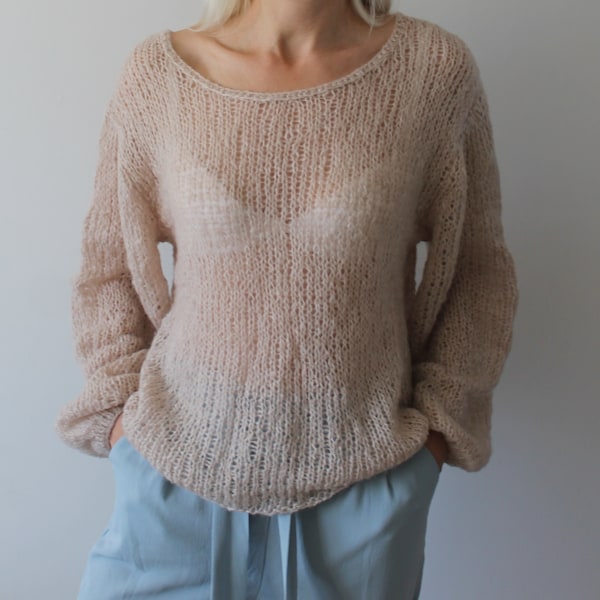 Sheer Sweater - Etsy
