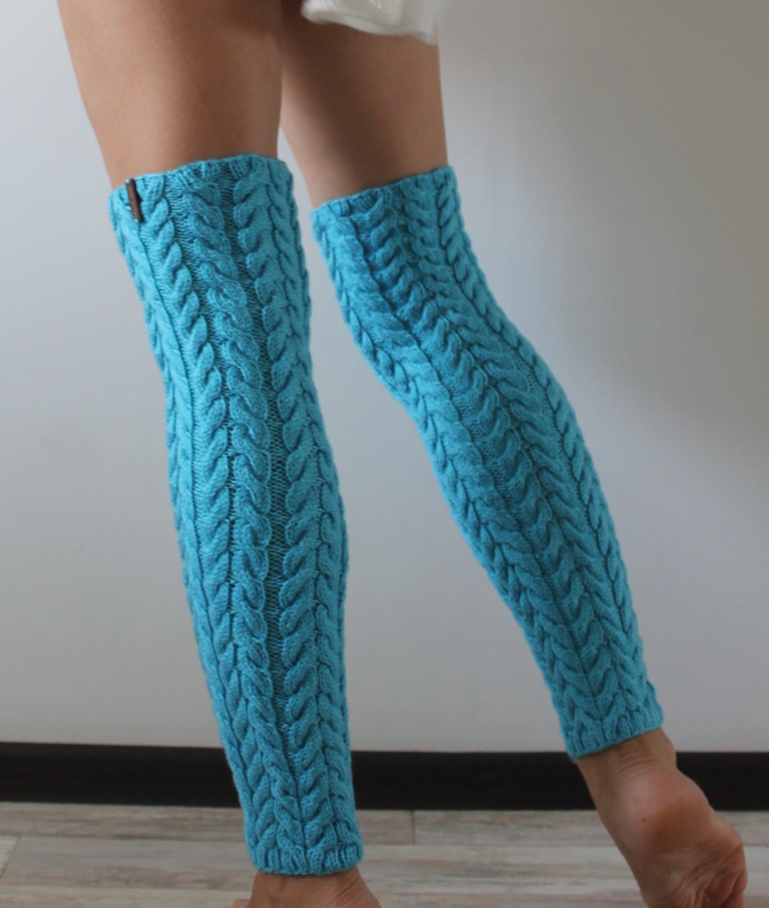 Leg Warmers Womens Cable Knit Leg Warmers Boot Cuffs Hand Knit Leg ...