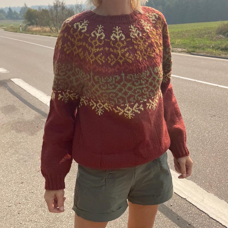 Hand Knit Sweater - Etsy