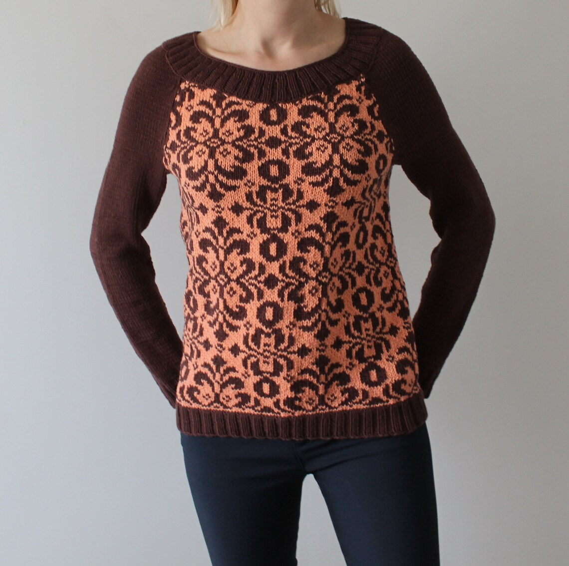 Fair Isle pull femmes Pull norvégien Pull tricoté fait main | Etsy