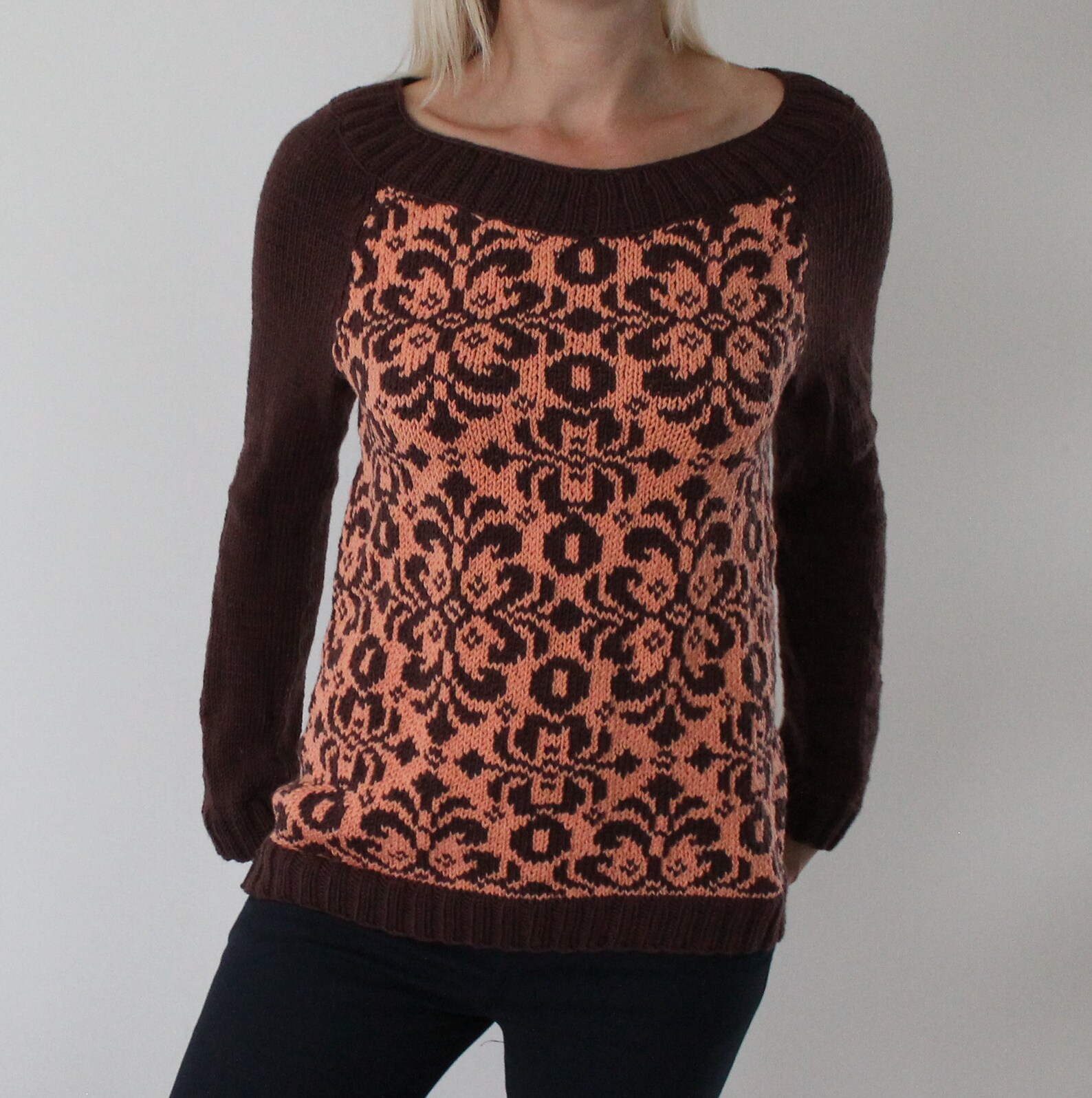 Fair Isle pull femmes Pull norvégien Pull tricoté fait main | Etsy