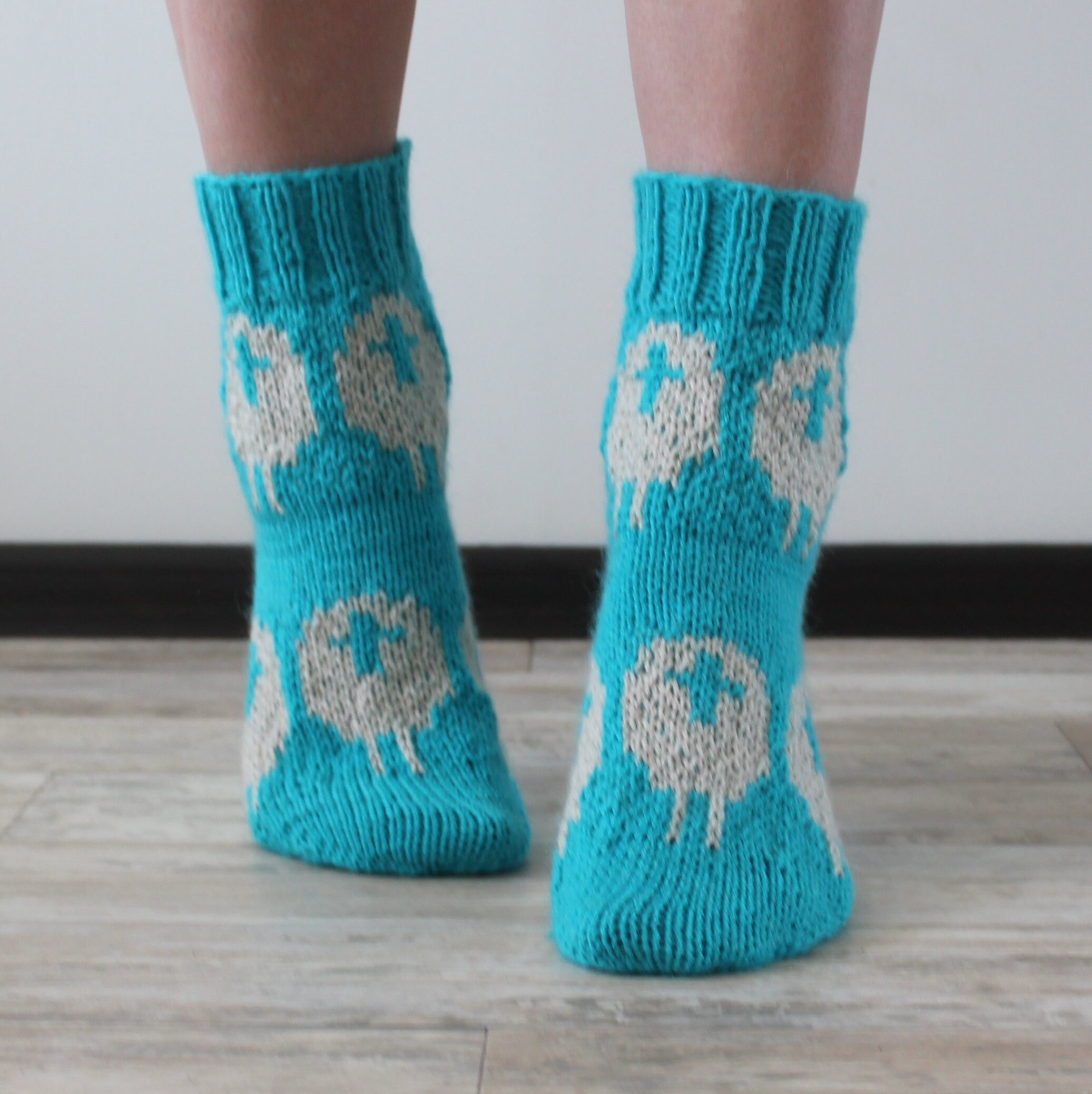 Sheep Socks Woolen Socks Hand Knit Socks | Etsy