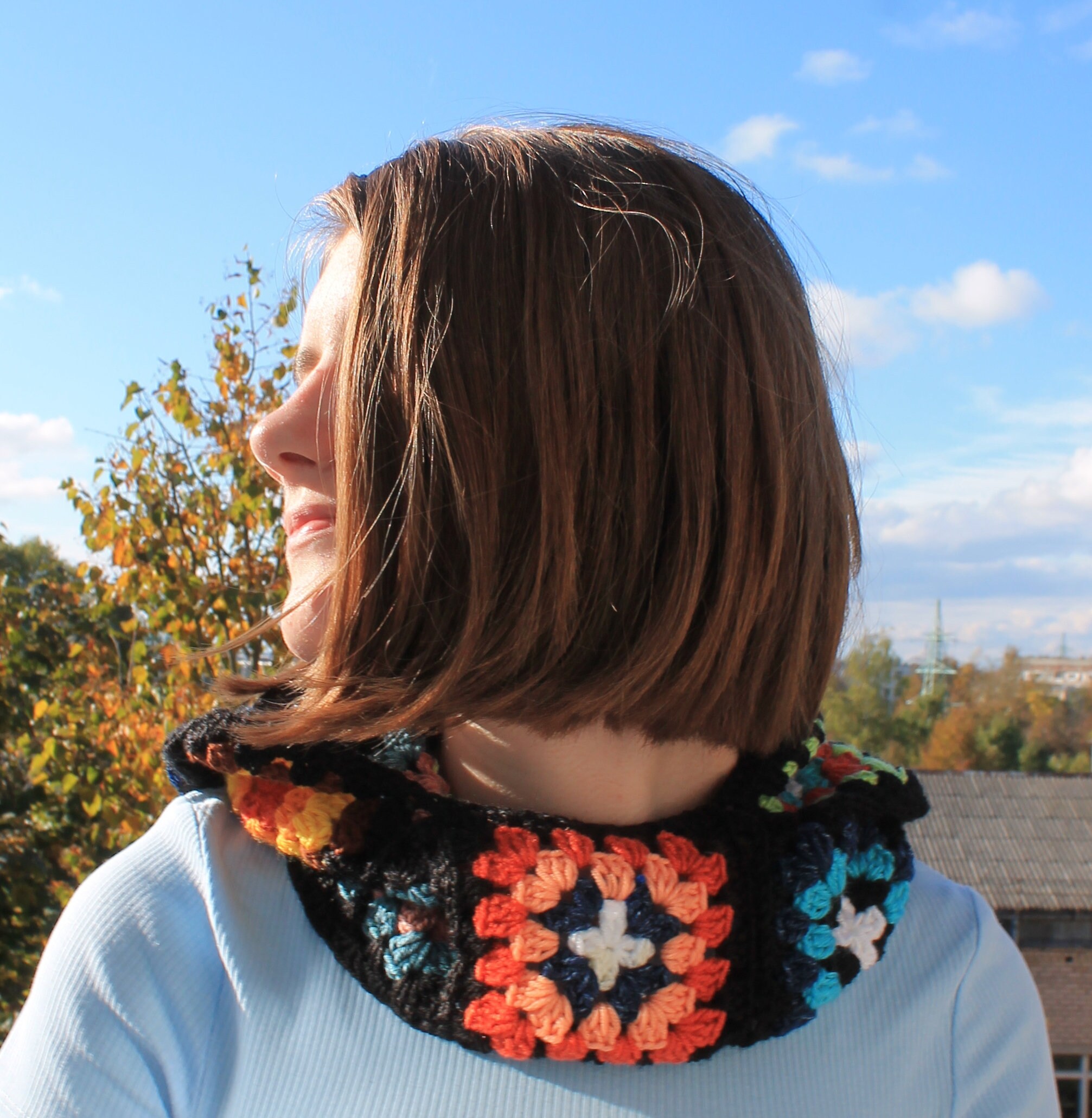 Crochet Balaclava Granny Square Balaclava Hooded Scarf READY - Etsy ...