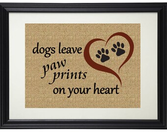 Dogs leave paw print | Etsy