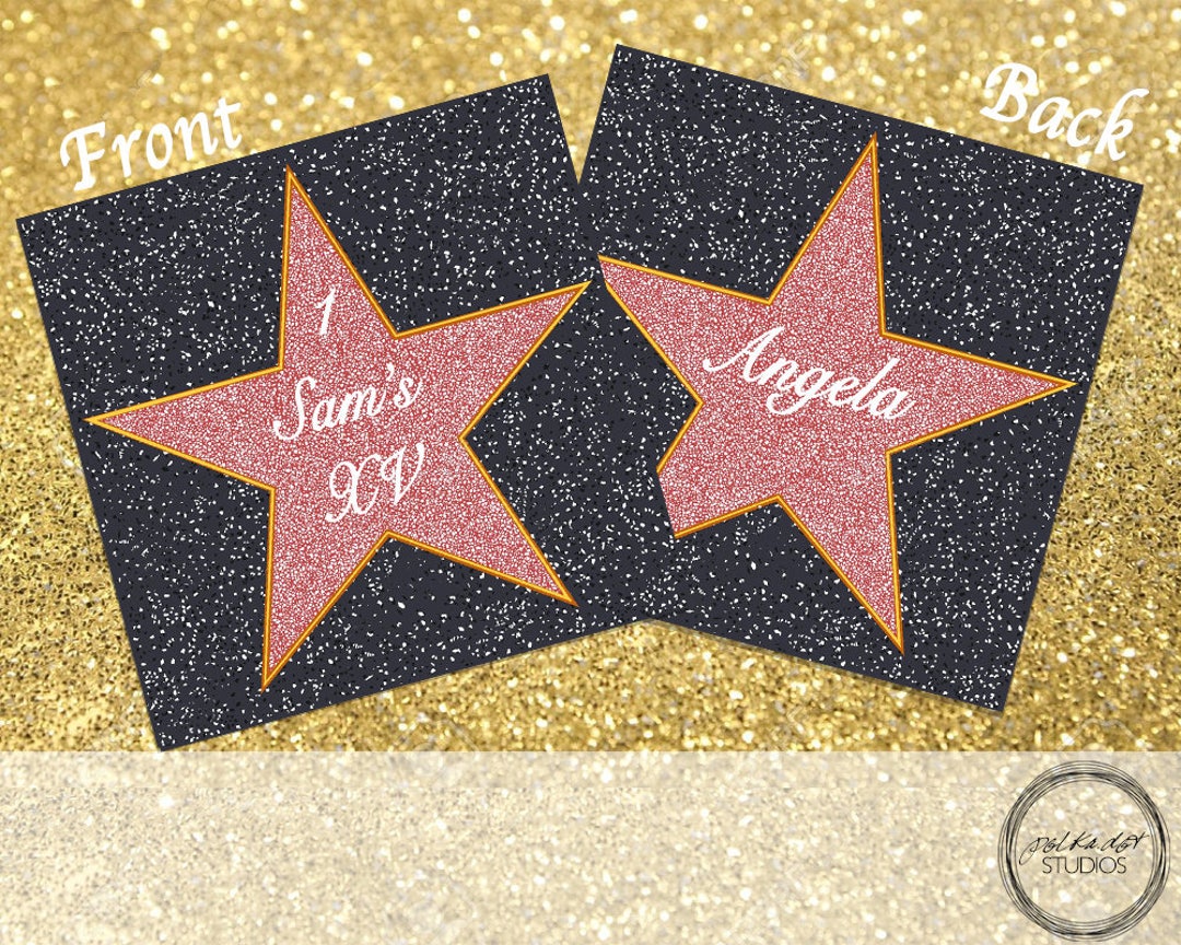 Hollywood Star Template Printable