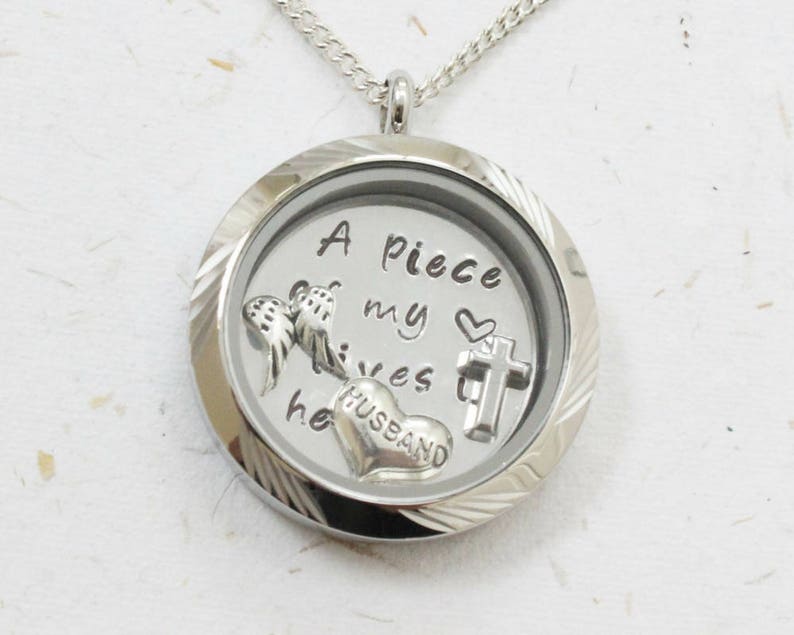 Loss Of Husband Memorial Necklace In Memory Of Husband Widow Etsy