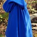 Short Fleece Cloak Blue Full Circle Cloak Cape With Hood - Etsy