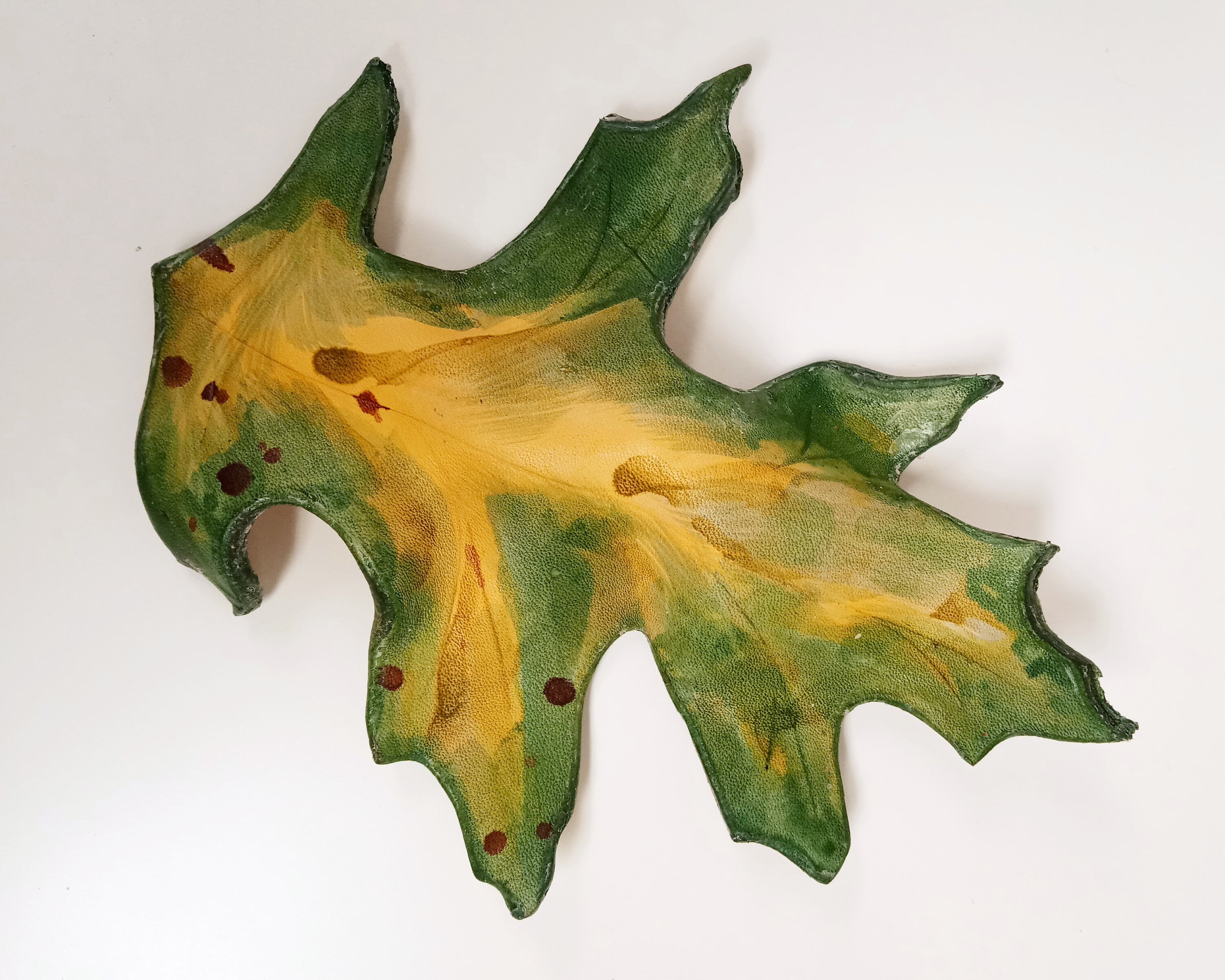 Large Leather Oak Leaf - for Crafting or Home Decor Spring Leaves Fall ...
