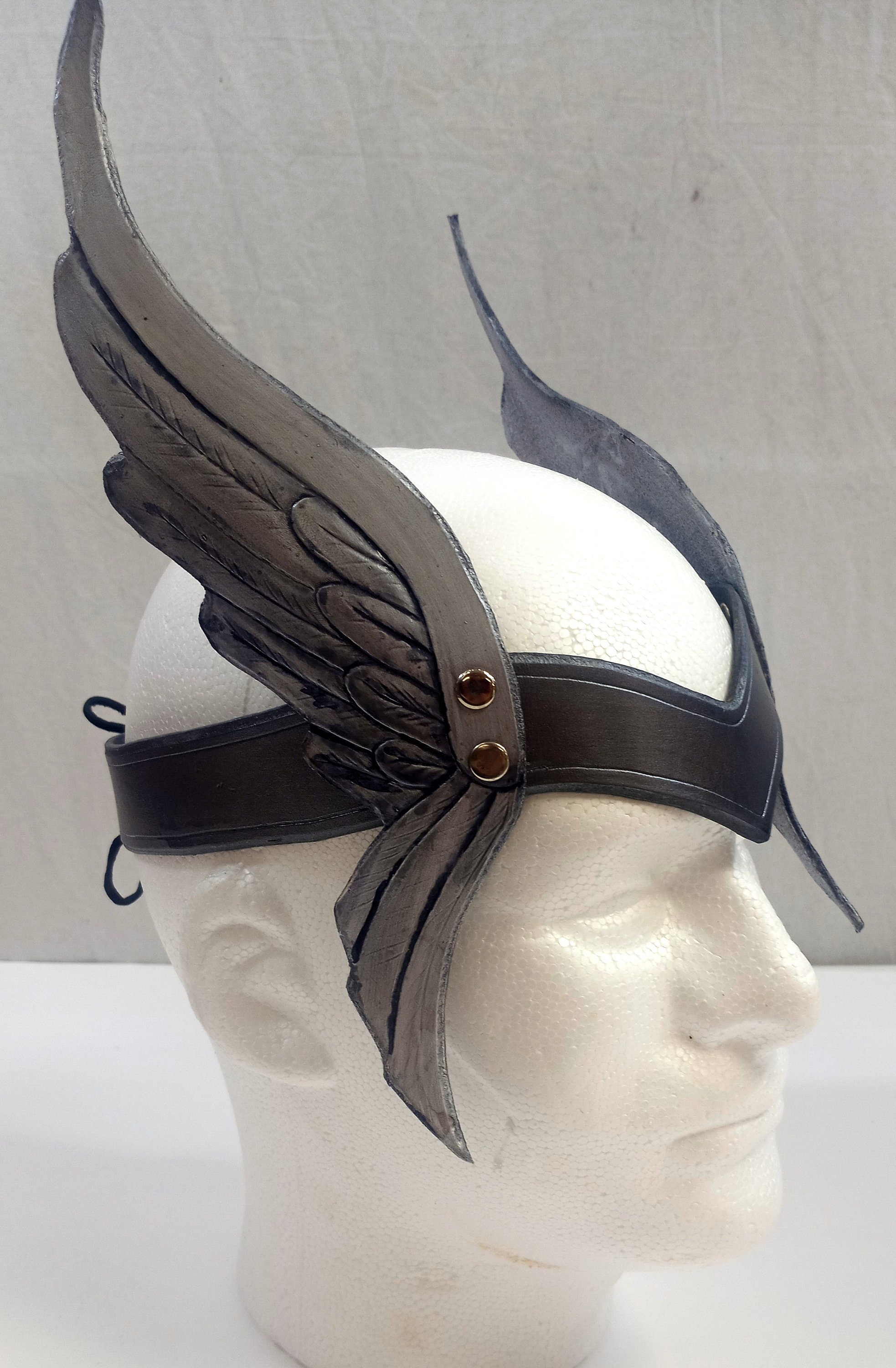 Leather Winged Valkyrie Crown Leather Crown Multiple Color - Etsy