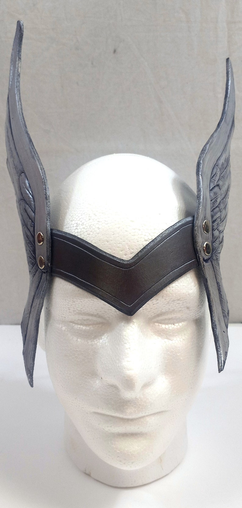 Leather Winged Valkyrie Crown Leather Crown Multiple Color - Etsy