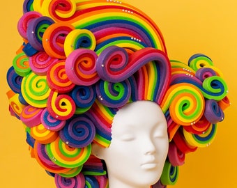 Crystal Foam Wig Blonde | Etsy