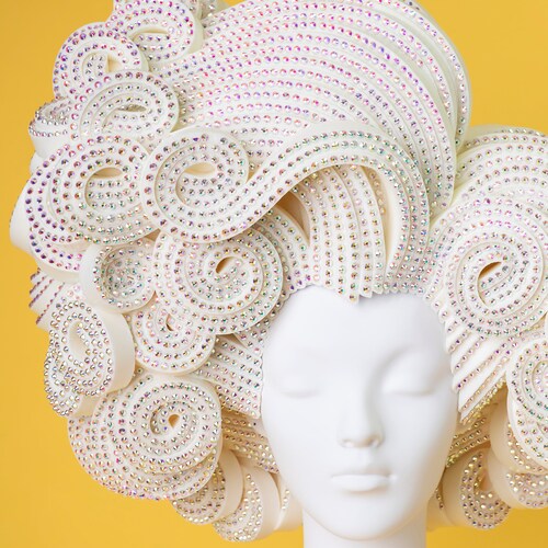 Crystal Foam Wig Blonde | Etsy