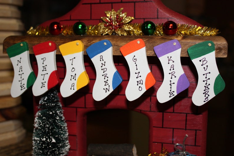 Personlized Christmas Fireplace - Etsy