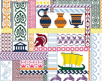 Mycenaean Sampler Ancient Greek History Archaeology Inspired Cross ...