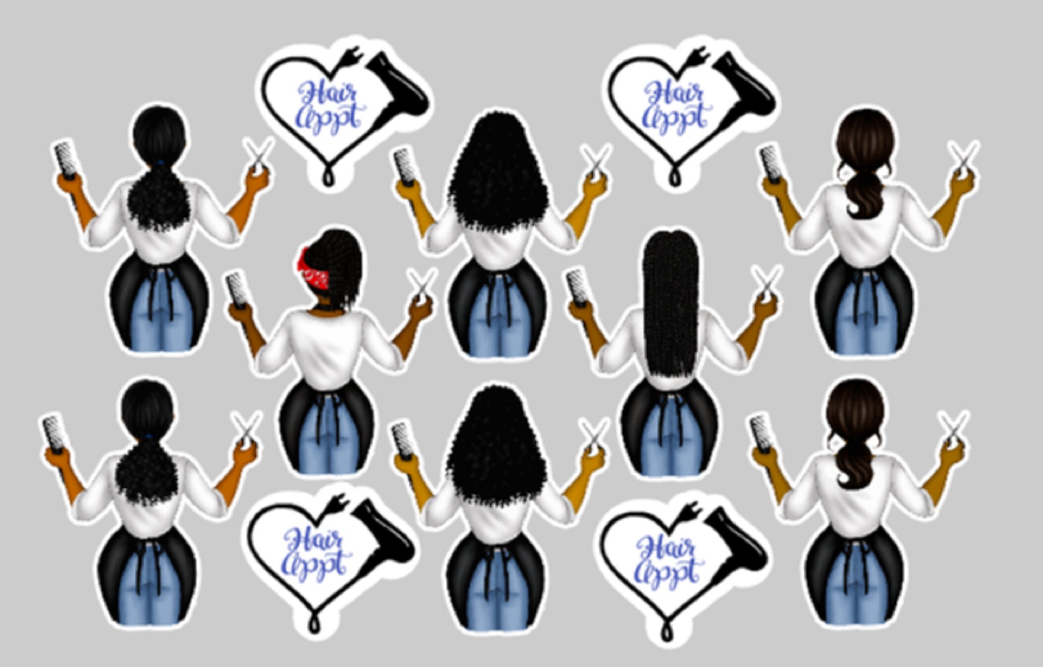 12 Hair, Stylist, Beautician Appt Female Woman Black African American ...