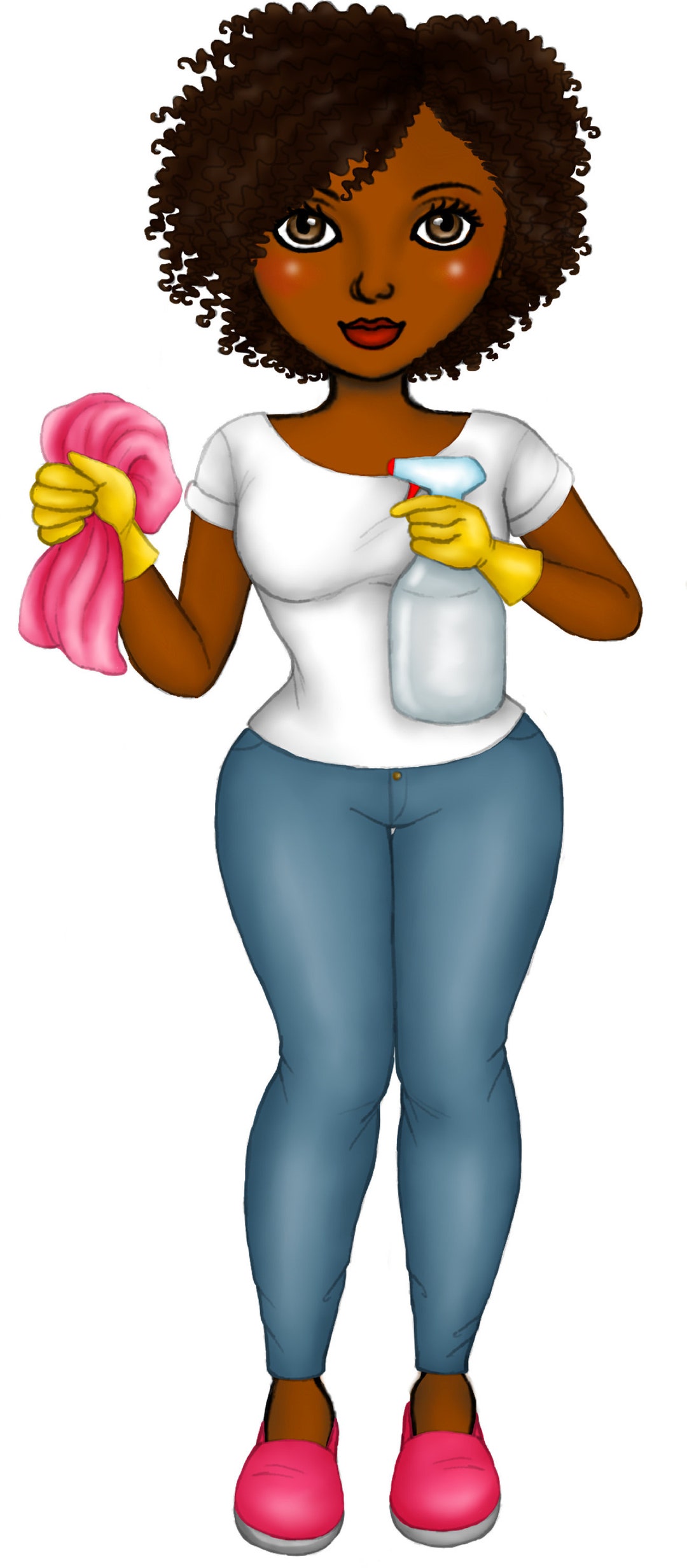 17 Clean up African American Stickers for Planners and Scrapbooking ...