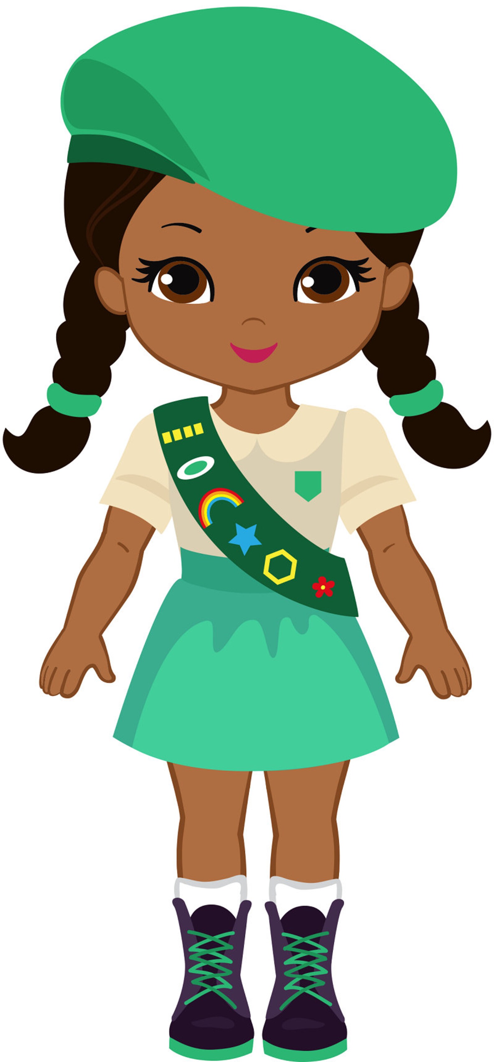 18 Girl Scout Junior African American Variety Stickers for | Etsy
