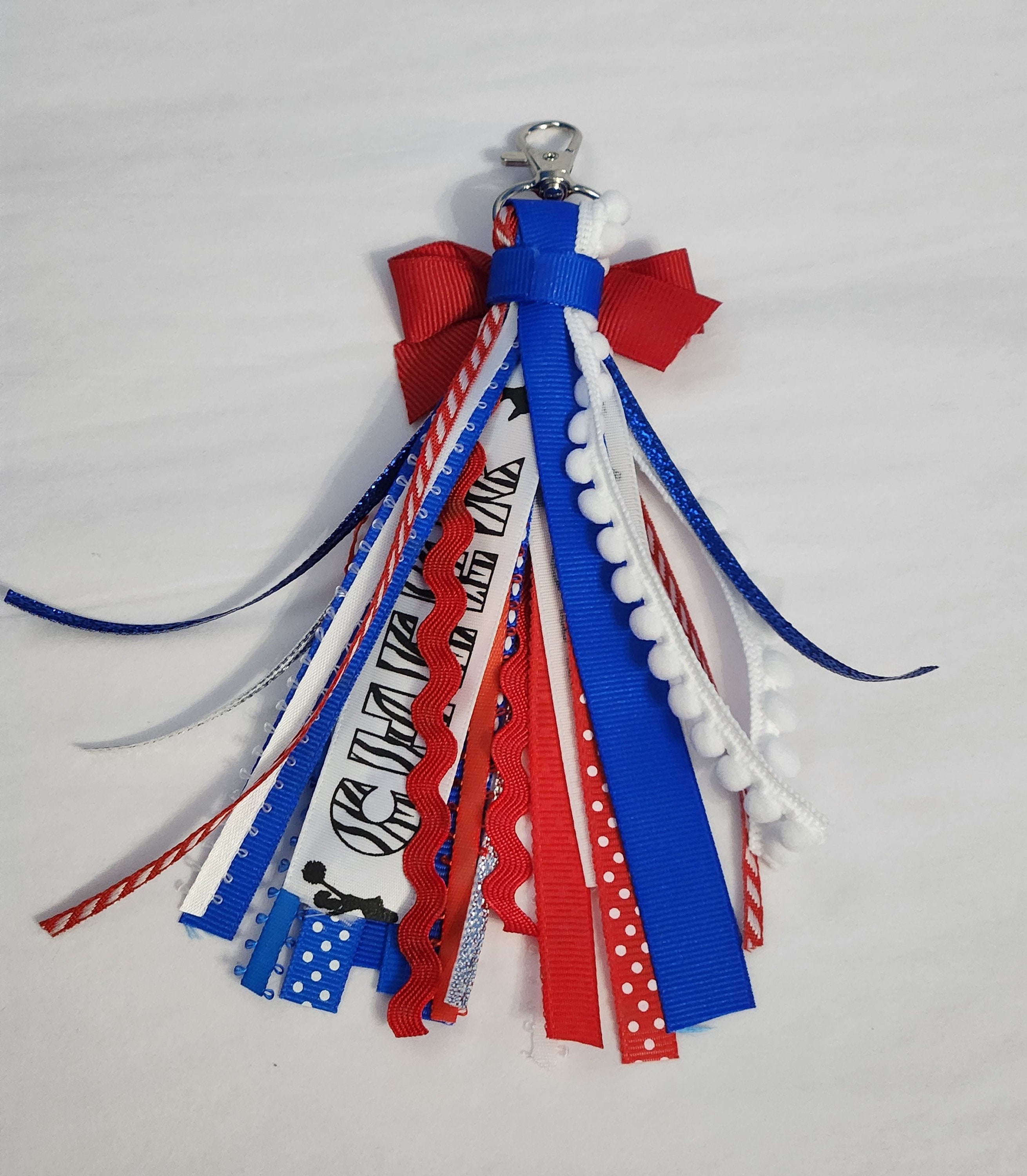 Ribbon Zipper Pull Name Tags, Cheer Bag Personalized Name Tag, Keychain ...