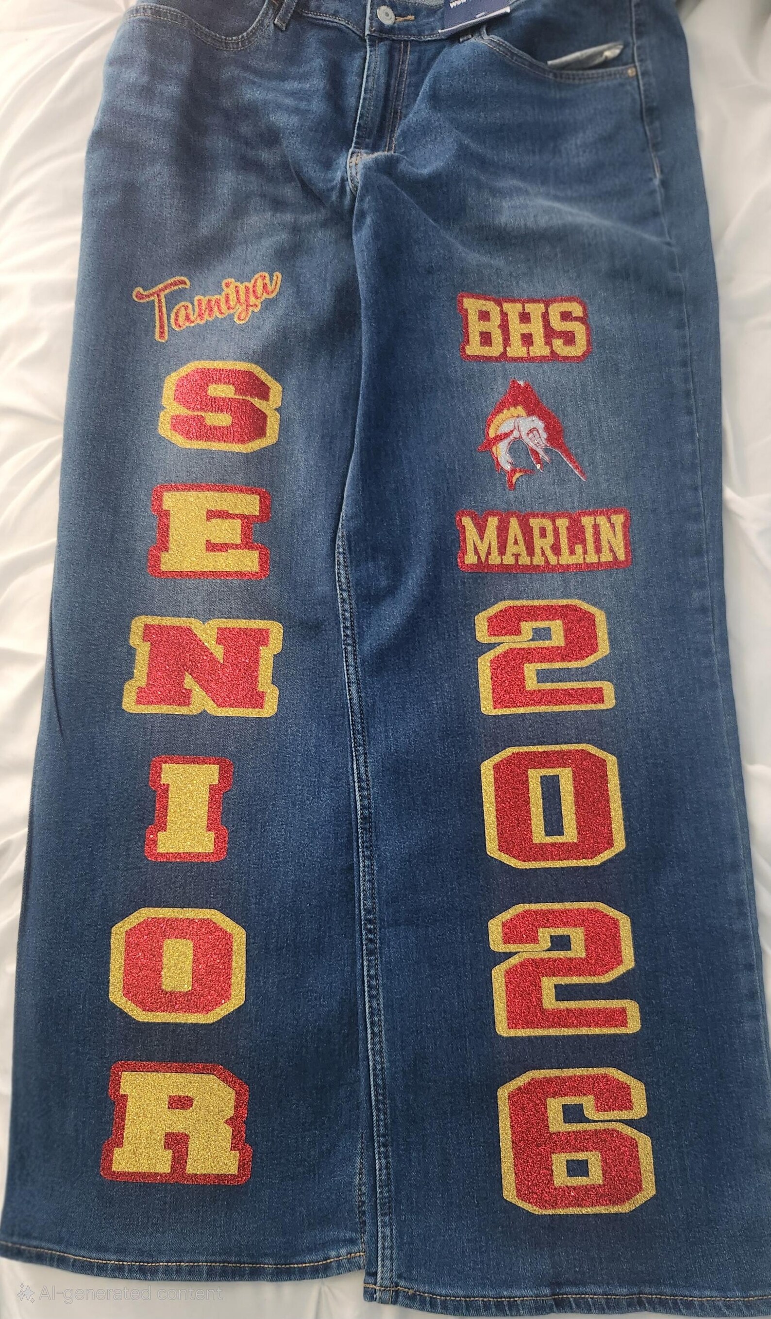 Custom Senior Jeans, Homecoming, Photo Shoot, College Jeans, Spirit ...
