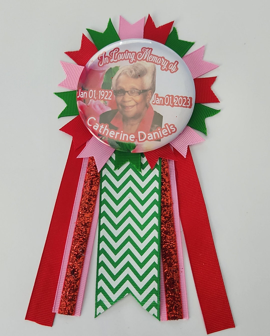 3 Inch Button, in Loving Memory, Rest in Peace, Bereavement Button With ...