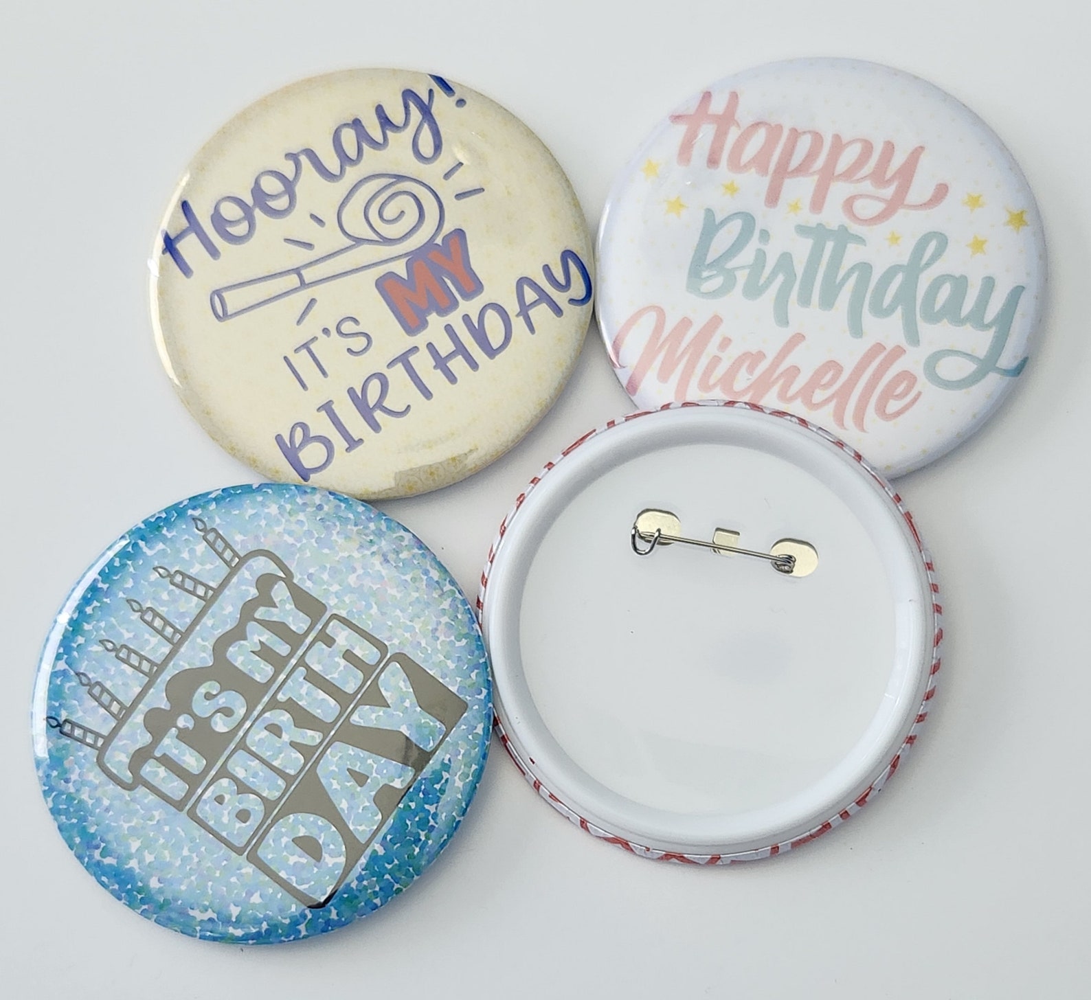 3 Inch Happy Birthday Button, Free Shipping Too. - Etsy