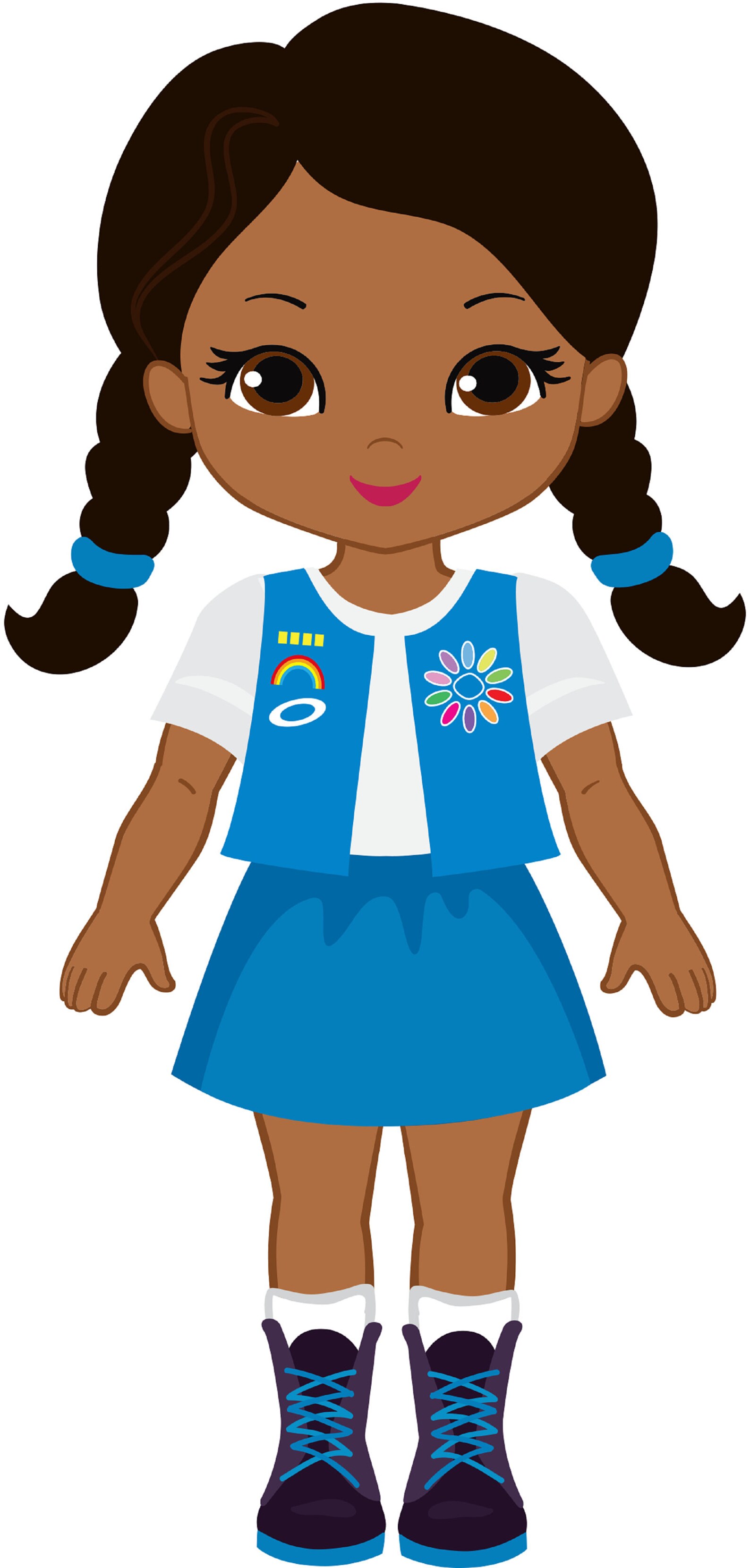 15 Daisy Girl Scout African American Variety Stickers for - Etsy