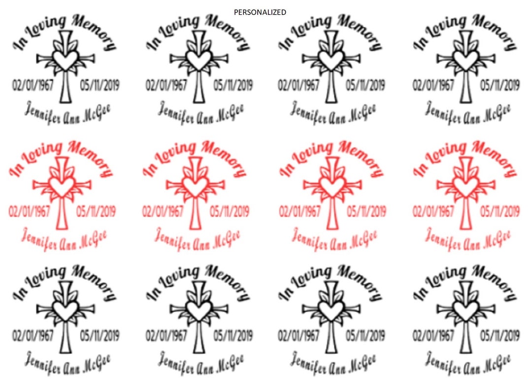 In Loving Memory, Rest in Peace, RIP Stickers - Etsy