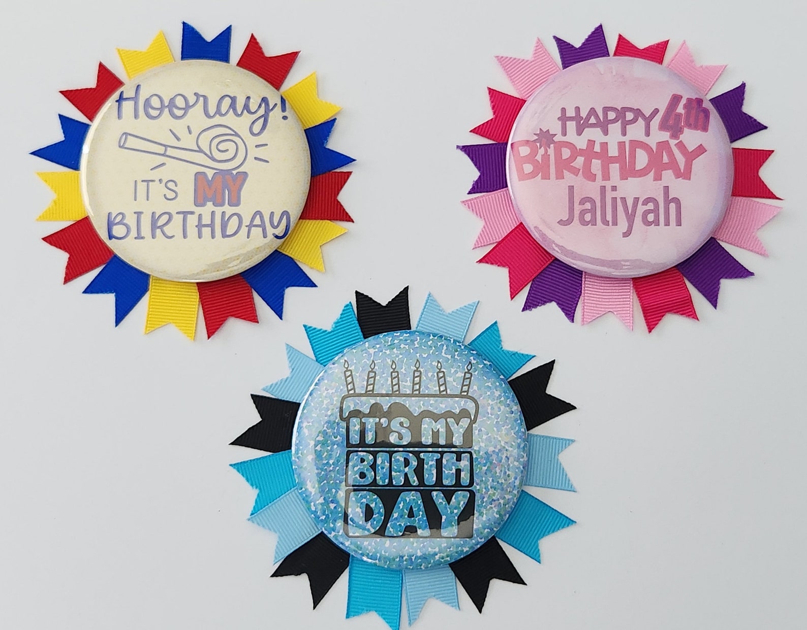 3 Inch Happy Birthday Button, Free Shipping Too. - Etsy