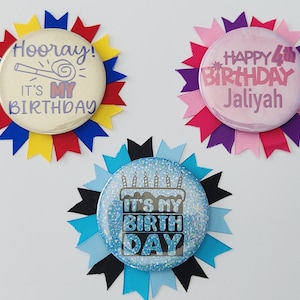 3 Inch Happy Birthday Button, Free Shipping Too. - Etsy