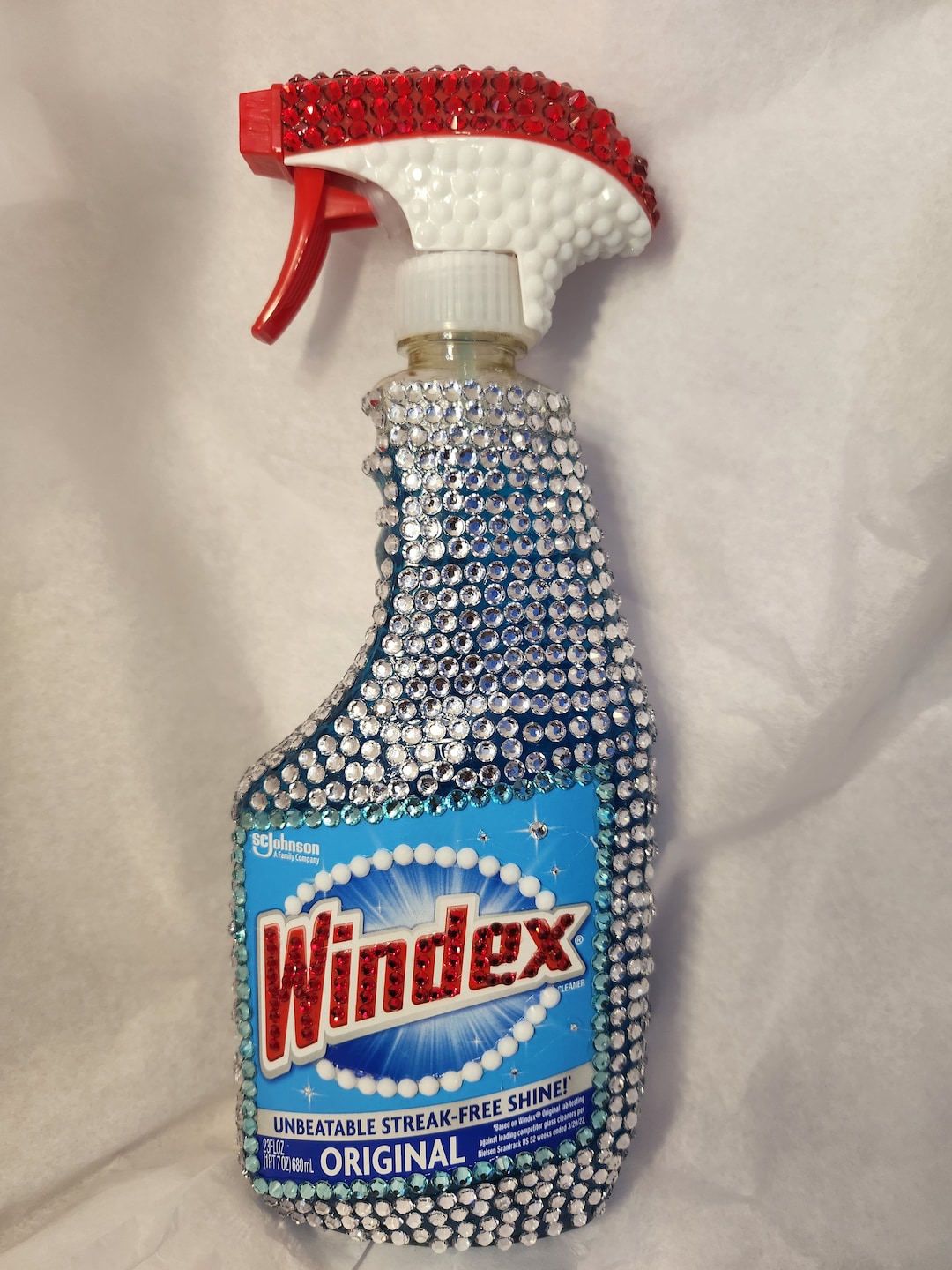 Bling Bedazzled Glass Cleaner Bottle, 23 Oz W Index With Free Shipping ...