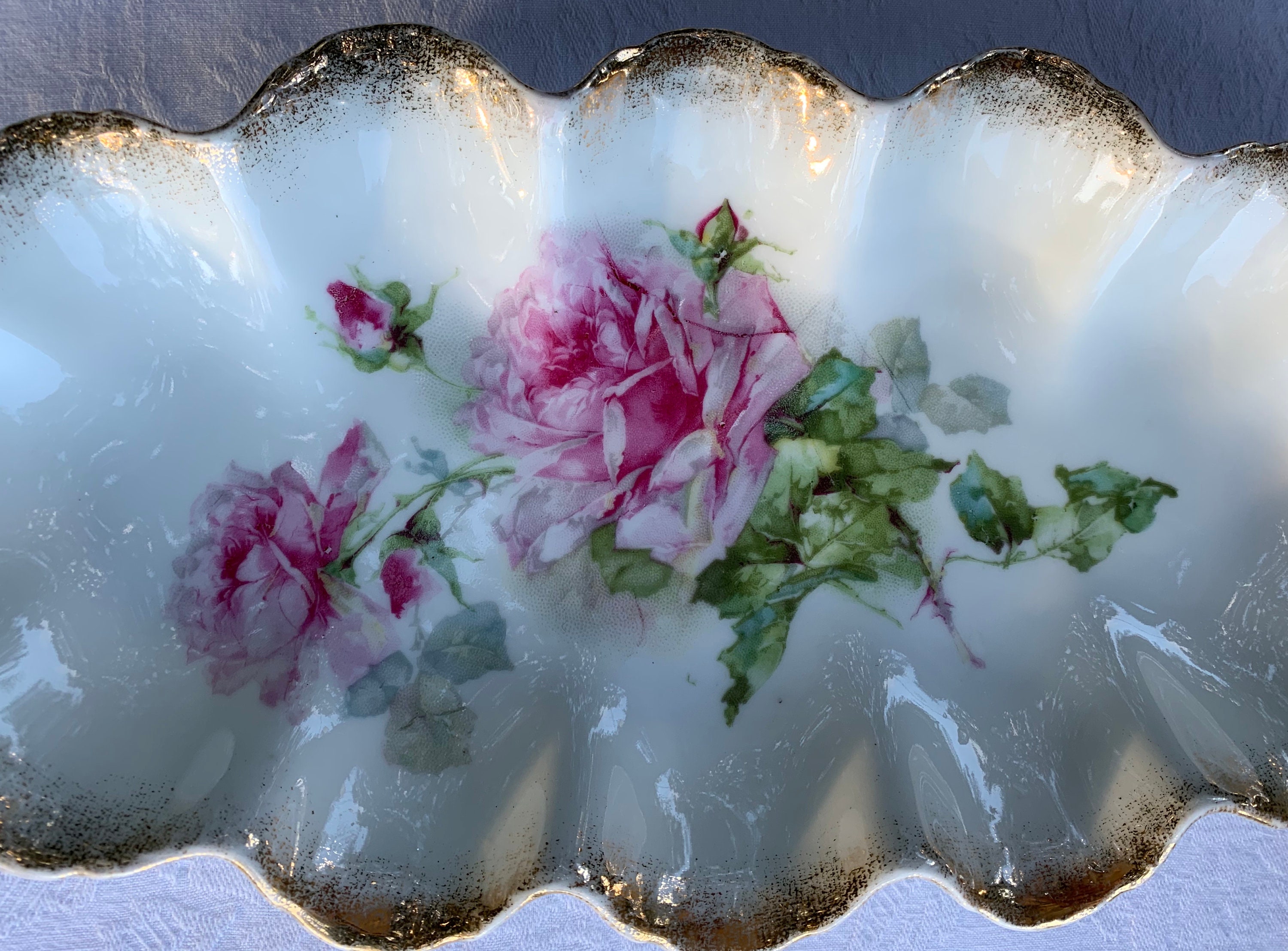 Vintage German Lusterware Celery/serving Dish - Etsy