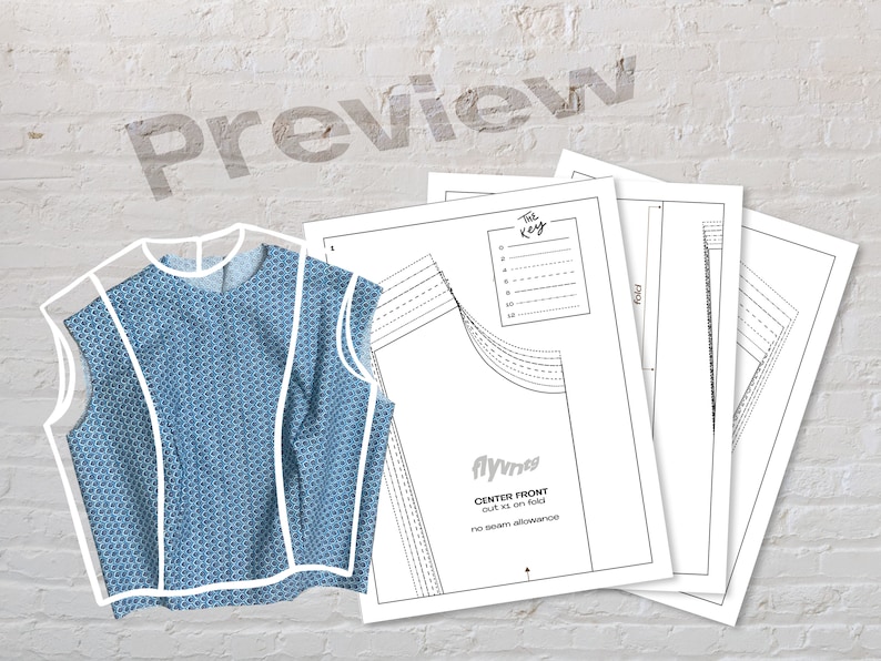 Princess Seam Bodice Pdf Pattern, Instant Download, PDF Sewing Pattern ...