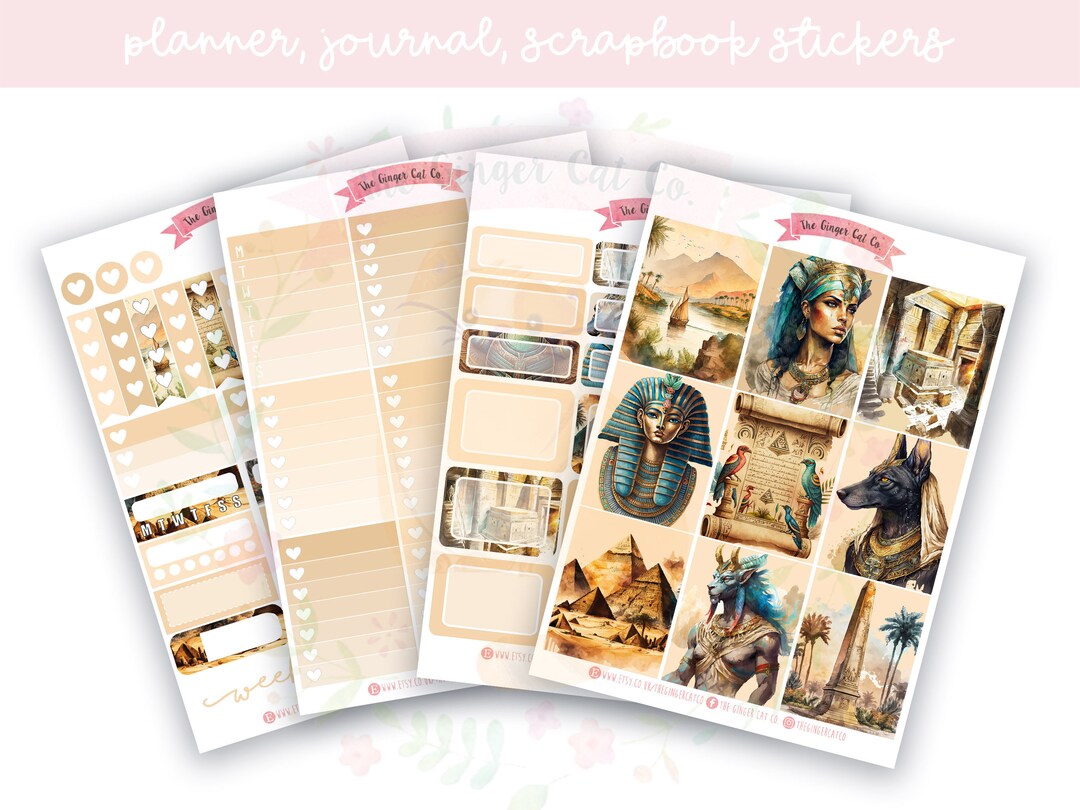 A La Carte Ancient Egypt Planner Sticker Kit, Vertical Planner ...