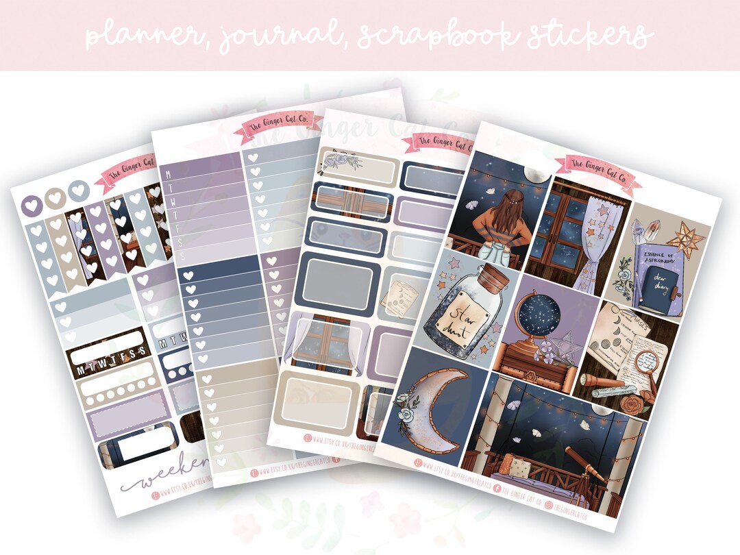 A La Carte Stars Align Planner Sticker Kit, Vertical Planner ...