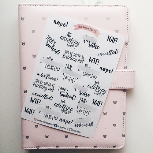 Sassy Stickers Cursing Stickers Curse Word Stickers | Etsy