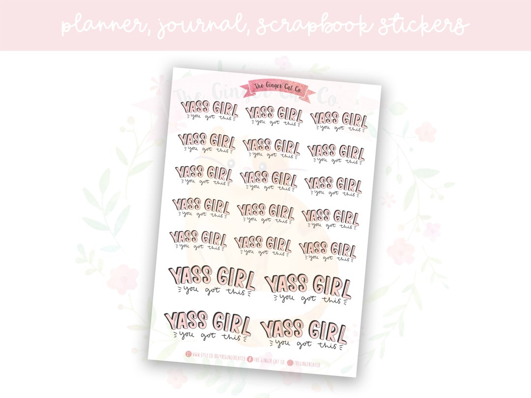 Yass Girl, You Got This Motivational Quote Decorative Planner ...