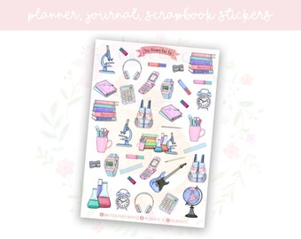 BUNDLE School Planner Stickers Student Planner Stickers - Etsy