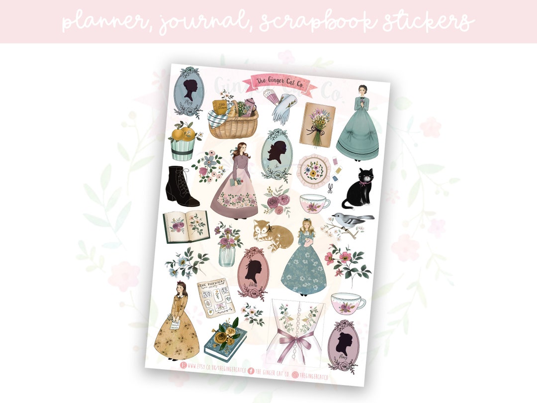 Little Women Planner Sticker Sheet | Decorative Stickers | Journal ...