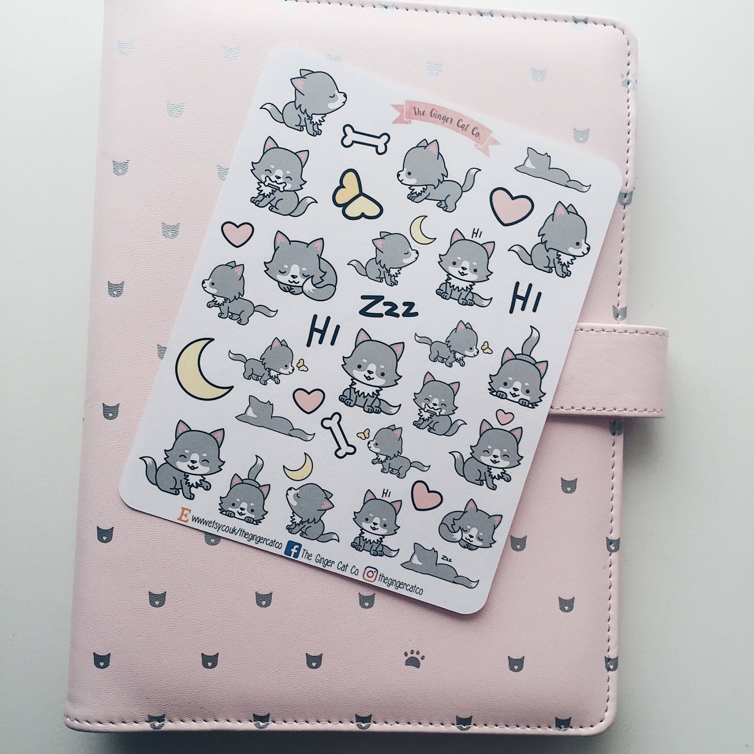Craft Supplies & Tools Stickers planner stickers animal stickers A188 ...