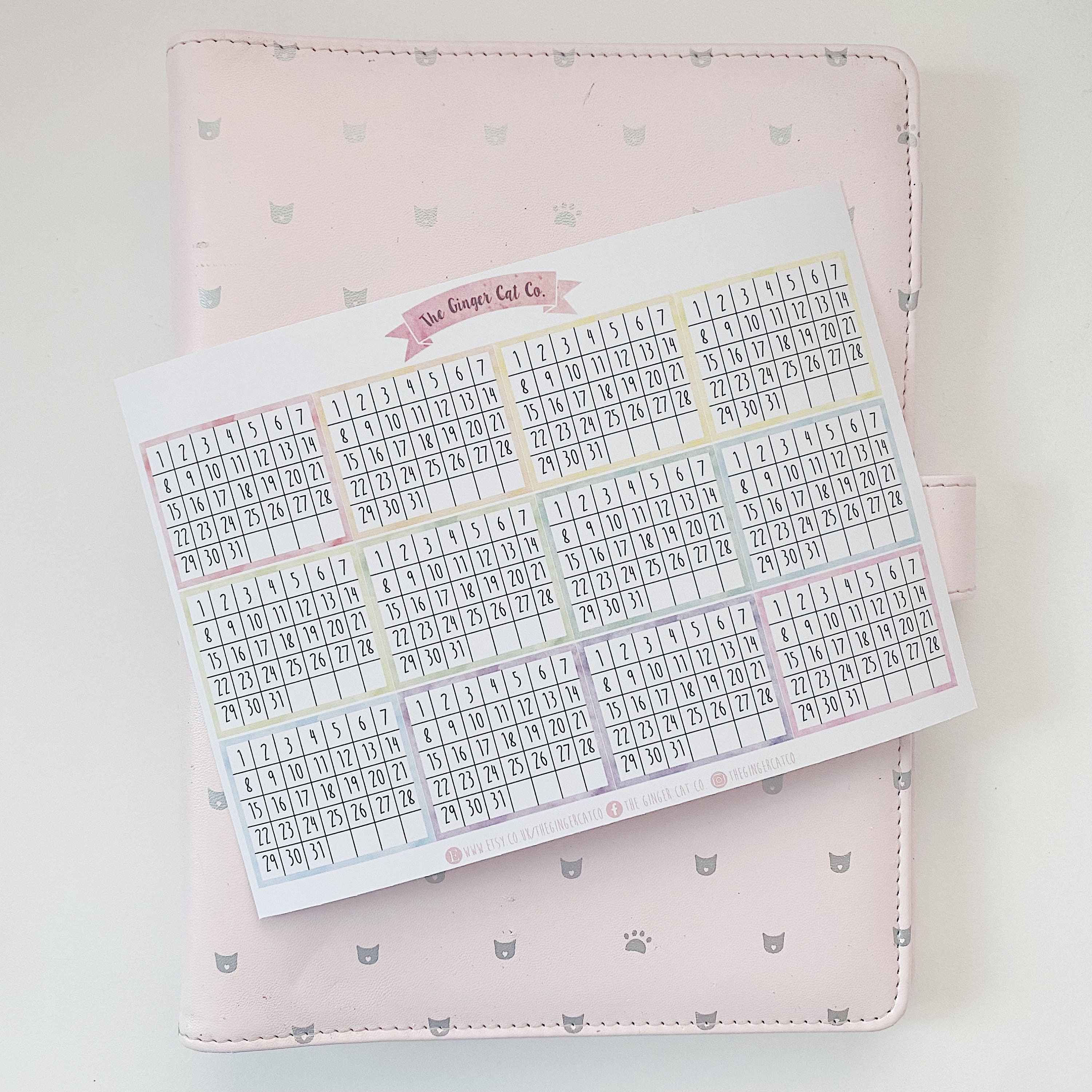Monthly Habit Tracker Planner Journaling Scrapbook Stickers - Etsy