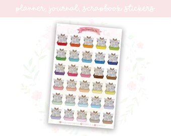 45 Litter Tray/poop/pet/cat/dog Planner Stickers - Etsy