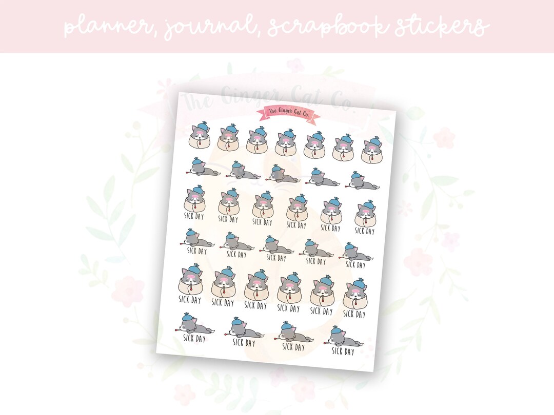 Cute Wolf is Poorly Planner Stickers - Etsy