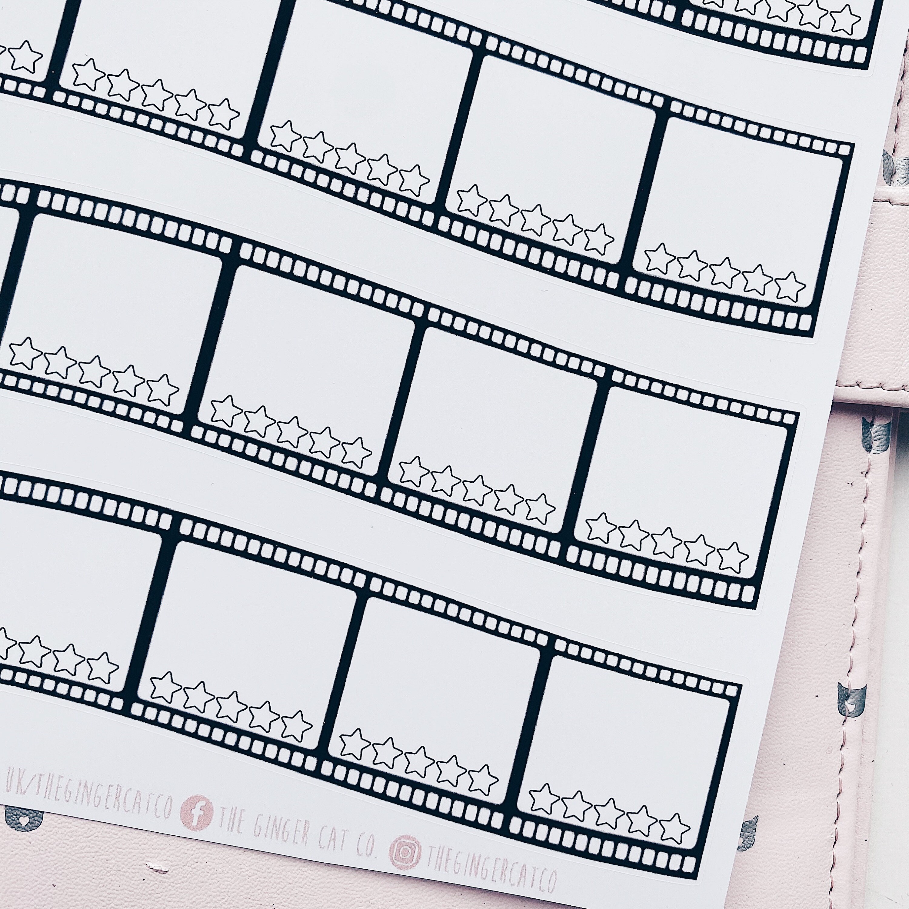 Film Reel Movie Tracker Planner Journaling Scrapbook - Etsy