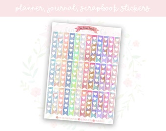 Funky Checklist Planner Stickers Heart Checklists to Do List Stickers ...